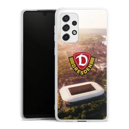 DeinDesign Galaxy A33 5G Handy Silikon H&uuml;lle Case transparent Handyh&uuml;lle Stadium Sg Dynamo Dresden Sgd Silikon Case