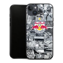 DeinDesign iPhone 14 Plus Handy Silikon H&uuml;lle Case schwarz Handyh&uuml;lle Salzburg Red Bull Fc Red Bull Salzburg