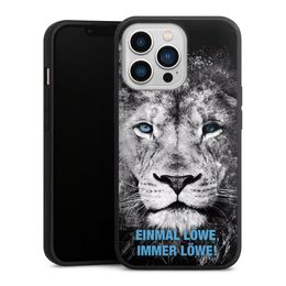DeinDesign iPhone 13 Pro Handy Premium Silikon H&uuml;lle Handyh&uuml;lle schwarz Case Official Licensed Product Tsv 1860 M&uuml;nchen Lion Silikon Premium Case