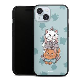 DeinDesign iPhone 15 Handy Premium Silikon H&uuml;lle Handyh&uuml;lle schwarz Case Disney Aristocats Cat Silikon Premium Case