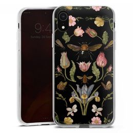 DeinDesign iPhone Xr Handy Silikon H&uuml;lle Case transparent Handyh&uuml;lle Flower Wreath Bee Blossom Silikon Case
