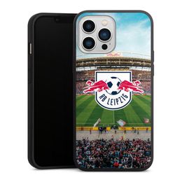 DeinDesign iPhone 13 Pro Max Handy Premium Silikon H&uuml;lle Handyh&uuml;lle schwarz Case Stadium Rb Leipzig Official Licensed Product Silikon Premium Case