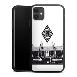 DeinDesign iPhone 11 Handy Premium Silikon H&uuml;lle Handyh&uuml;lle schwarz Case Stadium Die Fohlen Borussia M&ouml;nchengladbach Silikon Premium Case