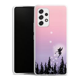 DeinDesign Galaxy A53 5G Handy Silikon H&uuml;lle Case wei&szlig; Handyh&uuml;lle Official Licensed Product Tinkerbells Disney Silikon Case