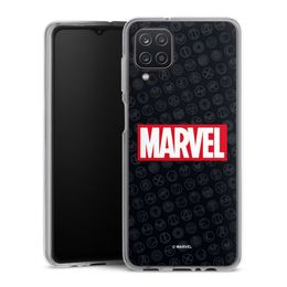 DeinDesign Galaxy A12 Handy Silikon H&uuml;lle Case transparent Handyh&uuml;lle Logo Comic Marvel Silikon Case
