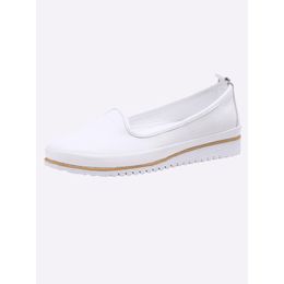 Andrea Conti sheego Gro&szlig;e Gr&ouml;&szlig;en Slipper, wei&szlig;, Gr&ouml;&szlig;e 41 - Damen