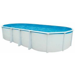 Stahlwand Swimming Pool Set Highline weiß 730 x 366 x 132 cm - Steinbach