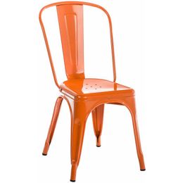 CLP - Stapelbarer Metall Stuhl Benedikt orange
