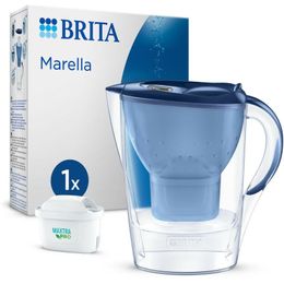 Brita - Tischwasserfilter Marella blau, 2,4 l Füllmenge Wasserfilter