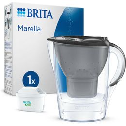 Brita - Tischwasserfilter Marella graphit, 2,4 l Füllmenge Wasserfilter