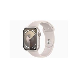 Apple Watch Series 9 GPS 45mm - Starlight Aluminium Case with Starlight Sport Band - M/L