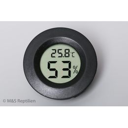 M&S Reptilien Terrarium M&S Digitales Thermo-Hygrometer -RUND- (siehe Videoanleitung)