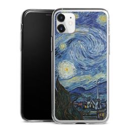 DeinDesign iPhone 11 Handy Slim Case Silikon Handyh&uuml;lle transparent H&uuml;lle extra d&uuml;nn The Starry Night Kunst Silikon Slim Case