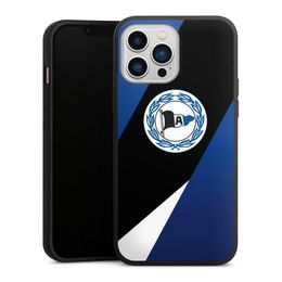 DeinDesign iPhone 13 Pro Max Handy Premium Silikon H&uuml;lle Handyh&uuml;lle schwarz Case Official Licensed Product Dsc Arminia Bielefeld Silikon Premium Case