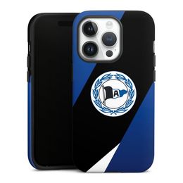DeinDesign iPhone 14 Pro Handy Panzer Handyh&uuml;lle robuste Outdoor H&uuml;lle Schutzh&uuml;lle matt Official Licensed Product Dsc Arminia Bielefeld Tough Case