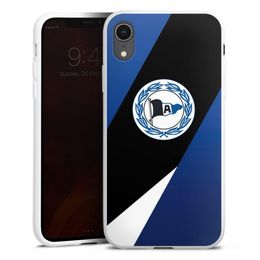 DeinDesign iPhone Xr Handy Silikon H&uuml;lle Case wei&szlig; Handyh&uuml;lle Official Licensed Product Dsc Arminia Bielefeld Silikon Case