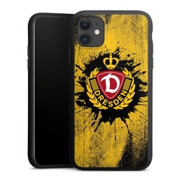 DeinDesign iPhone 11 Handy Premium Silikon H&uuml;lle Handyh&uuml;lle schwarz Case Sg Dynamo Dresden Soccer Official Licensed Product Silikon Premium Case