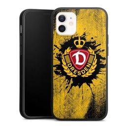 DeinDesign iPhone 12 mini Handy Premium Silikon H&uuml;lle Handyh&uuml;lle schwarz Case Official Licensed Product Soccer Sg Dynamo Dresden Silikon Premium Case