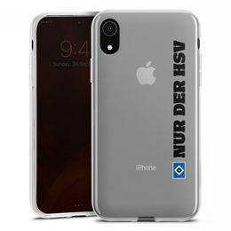 DeinDesign iPhone Xr Handy Silikon H&uuml;lle Case transparent Handyh&uuml;lle Hsv Transparent Hamburger Sv Silikon Case