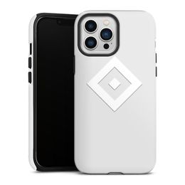 DeinDesign iPhone 13 Pro Max Handy Panzer Handyh&uuml;lle robuste Outdoor H&uuml;lle Schutzh&uuml;lle matt Hsv Hamburger Sv Coat Of Arms Tough Case