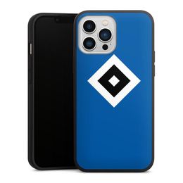 DeinDesign iPhone 13 Pro Max Handy Premium Silikon H&uuml;lle Handyh&uuml;lle schwarz Case Logo Hsv Hamburger Sv Silikon Premium Case