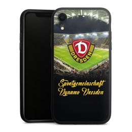 DeinDesign iPhone Xr Handy Premium Silikon H&uuml;lle Handyh&uuml;lle schwarz Case Sg Dynamo Dresden Sgd Official Licensed Product Silikon Premium Case