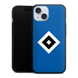 DeinDesign iPhone 15 Handy Premium Silikon H&uuml;lle Handyh&uuml;lle schwarz Case Logo Hsv Hamburger Sv Silikon Premium Case