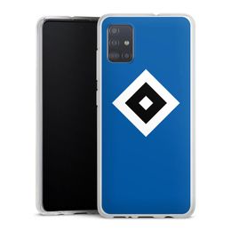 DeinDesign Galaxy A51 Handy Silikon H&uuml;lle Case transparent Handyh&uuml;lle Logo Hsv Hamburger Sv Silikon Case