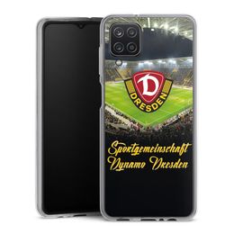 DeinDesign Galaxy A12 Handy Silikon H&uuml;lle Case transparent Handyh&uuml;lle Official Licensed Product Sgd Sg Dynamo Dresden Silikon Case