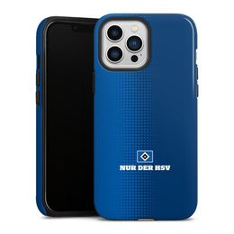DeinDesign iPhone 13 Pro Max Handy Panzer Handyh&uuml;lle robuste Outdoor H&uuml;lle Schutzh&uuml;lle gl&auml;nzend Hsv Logo Official Licensed Product Tough Case