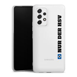 DeinDesign Galaxy A53 5G Handy Silikon H&uuml;lle Case transparent Handyh&uuml;lle Transparent Hamburger Sv Hsv Silikon Case