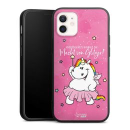 DeinDesign iPhone 12 mini Handy Premium Silikon H&uuml;lle Handyh&uuml;lle schwarz Case Pummeleinhorn Official Licensed Product Pummel & Friends Silikon Premium Case