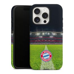 DeinDesign iPhone 15 Pro Handy Panzer Handyh&uuml;lle robuste Outdoor H&uuml;lle Schutzh&uuml;lle matt Stadium Fc Bayern M&uuml;nchen Fcb Tough Case