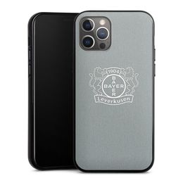 DeinDesign iPhone 12 Pro Handy Silikon H&uuml;lle Case schwarz Handyh&uuml;lle Bayer 04 Leverkusen Official Licensed Product Coat Of Arms