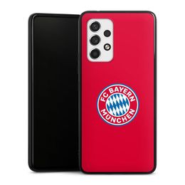 DeinDesign Galaxy A53 5G Handy Silikon H&uuml;lle Case schwarz Handyh&uuml;lle Fc Bayern M&uuml;nchen Fcb Logo