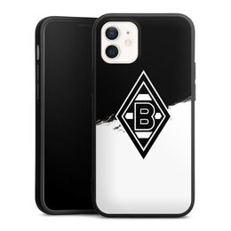 DeinDesign iPhone 12 mini Handy Premium Silikon H&uuml;lle Handyh&uuml;lle schwarz Case Bmg Borussia M&ouml;nchengladbach Gladbach Silikon Premium Case