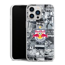 DeinDesign iPhone 13 Pro Handy Silikon H&uuml;lle Case wei&szlig; Handyh&uuml;lle Salzburg Red Bull Fc Red Bull Salzburg Silikon Case