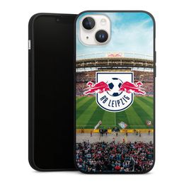 DeinDesign iPhone 14 Handy Premium Silikon H&uuml;lle Handyh&uuml;lle schwarz Case Stadium Rb Leipzig Official Licensed Product Silikon Premium Case
