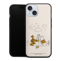 DeinDesign iPhone 15 Handy Premium Silikon H&uuml;lle Handyh&uuml;lle schwarz Case Disney Winnie The Pooh Official Licensed Product Silikon Premium Case