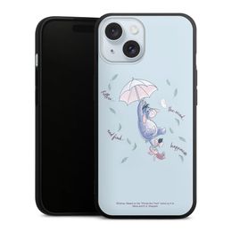 DeinDesign iPhone 15 Handy Premium Silikon H&uuml;lle Handyh&uuml;lle schwarz Case Official Licensed Product Winnie The Pooh Eeyore Disney Silikon Premium Case