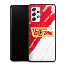DeinDesign Galaxy A53 5G Handy Silikon H&uuml;lle Case schwarz Handyh&uuml;lle 1. Fc Union Berlin Logo Official Licensed Product