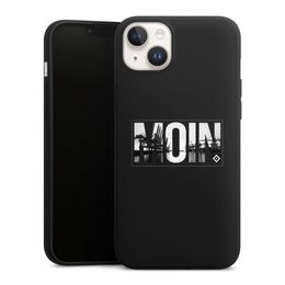 DeinDesign iPhone 14 Handy Premium Silikon H&uuml;lle Handyh&uuml;lle schwarz Case Hamburger Sv Hsv Official Licensed Product Silikon Premium Case