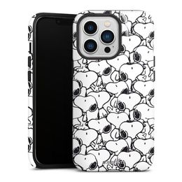 DeinDesign iPhone 13 Pro Handy Panzer Handyh&uuml;lle robuste Outdoor H&uuml;lle Schutzh&uuml;lle gl&auml;nzend Peanuts Snoopy Muster Tough Case