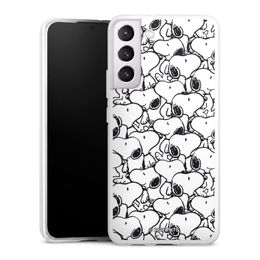 DeinDesign Galaxy S22+ Handy Silikon H&uuml;lle Case transparent Handyh&uuml;lle Peanuts Snoopy Muster Silikon Case