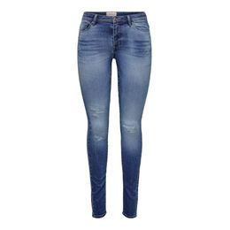 Only Skinny-fit-Jeans ONLSHAPE REG SKINNY DNM GEN857 mit Destroyed Effekt, blau