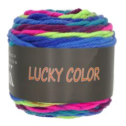 Online Garne KKK Lucky Color 200g dicke bunte Wolle zum Stricken und Häkeln Häkelwolle