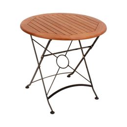 Gravidus Gartentisch Klapptisch Tisch Gartentisch Kaffeetisch Holz Ø80cm