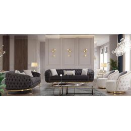 JVmoebel Wohnzimmer-Set Luxuriös Sofagarnitur 4tlg 3+3+1+1 Sitz Sofa Couchen Möbel Couch