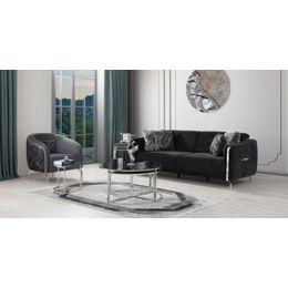 JVmoebel Wohnzimmer-Set Modern Sofagarnitur 2 tlg Wohnzimmer Luxus Sofagarnitur 3+1 Sitzer