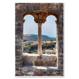 Posterlounge Wandbild, Blick durch ein Fenster in der Toskana Italien